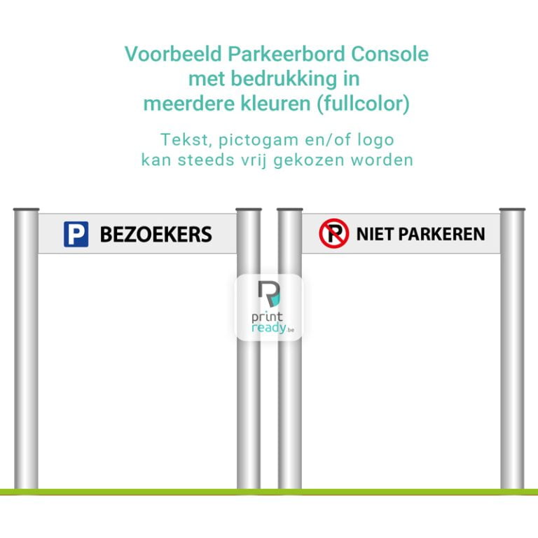 Console Parkeerbord met logo laten maken 24/7 bestellen